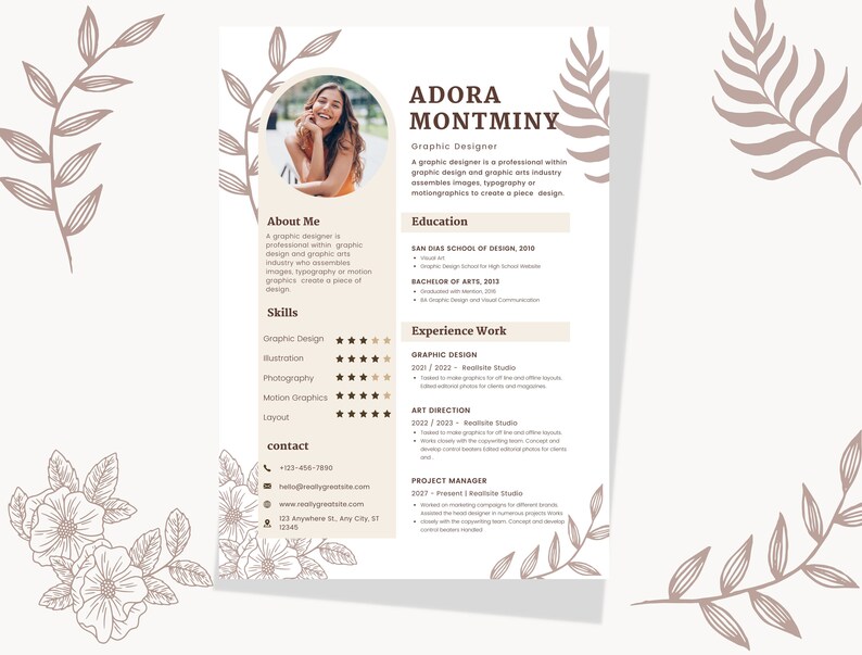 White and Beige Resume Templates, Resume Templates for Job Seekers ...