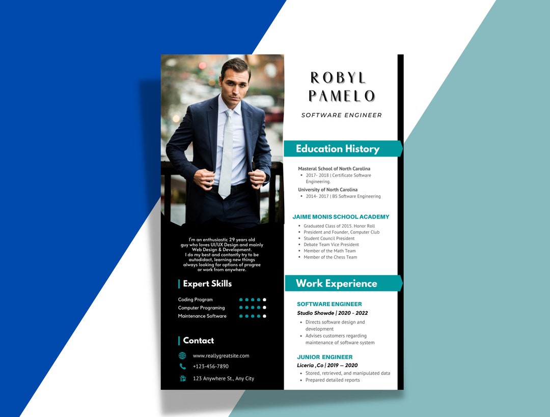 Blue Shade Resume Templates, Resume Templates for Job Seekers ...