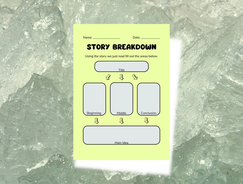Story Breakdown Worksheet, Activity Pages for Children, Activity ...