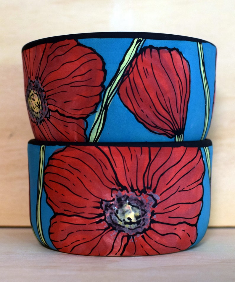 Hand Painted Pots - Etsy