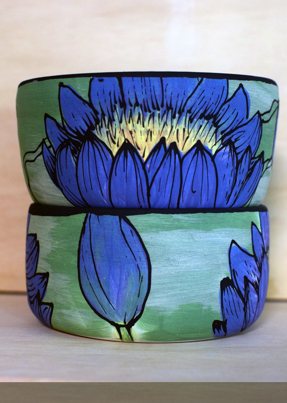 Hand Painted Pots - Etsy