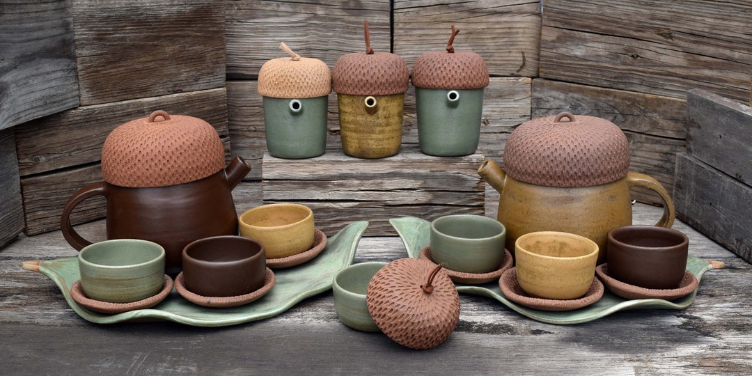 Acorn Tea Set - Etsy