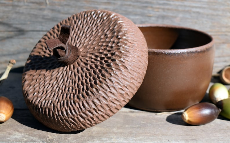 Acorn Jars With Hand Carved Lids - Etsy