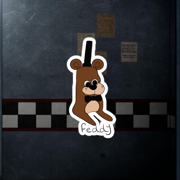 Freddy Fazbear Sticker - Etsy