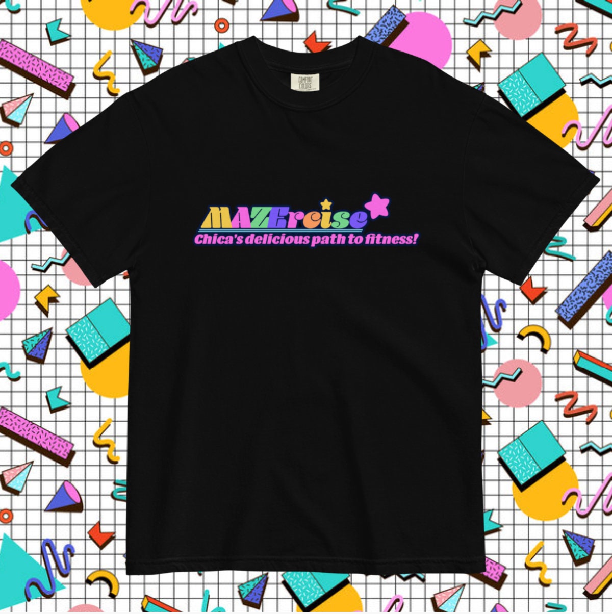 Glamrock Chica Mazercise Staff Shirt - Etsy