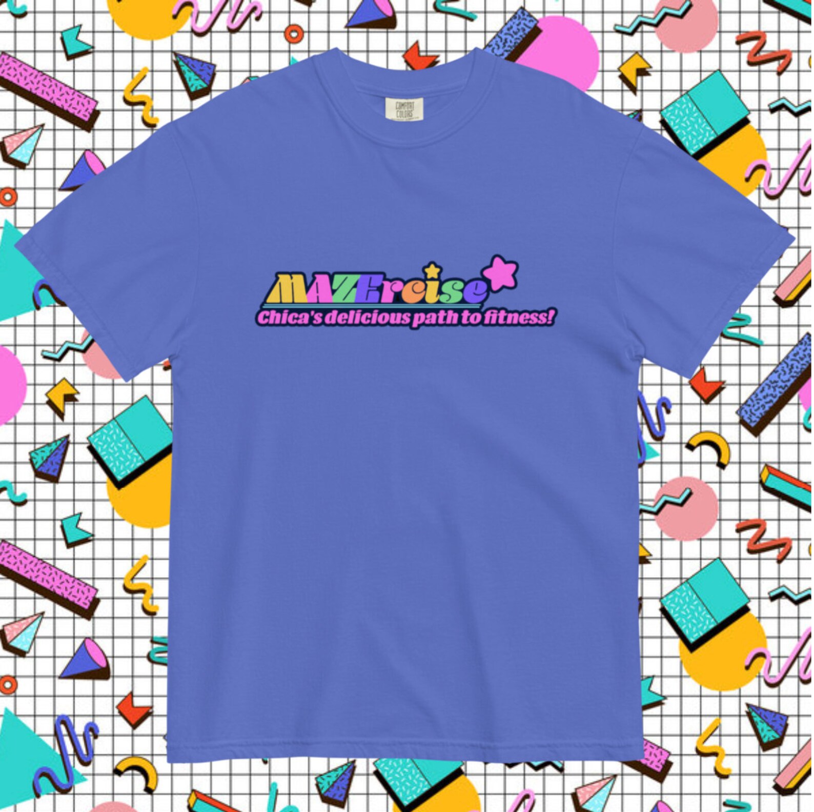 Glamrock Chica Mazercise Staff Shirt - Etsy