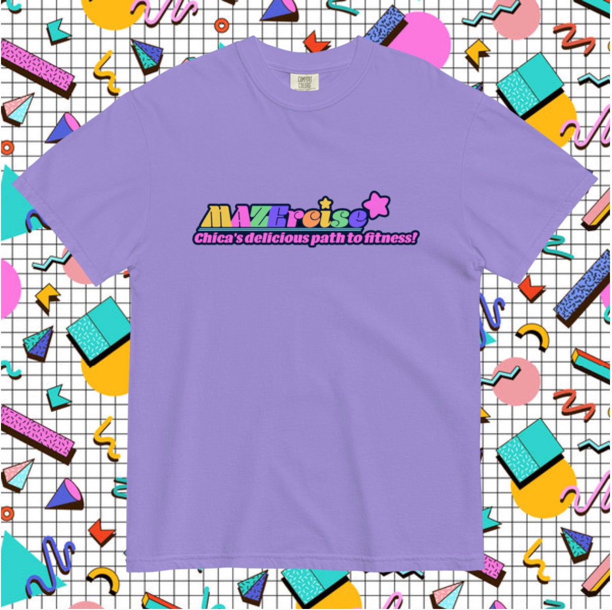 Glamrock Chica Mazercise Staff Shirt - Etsy