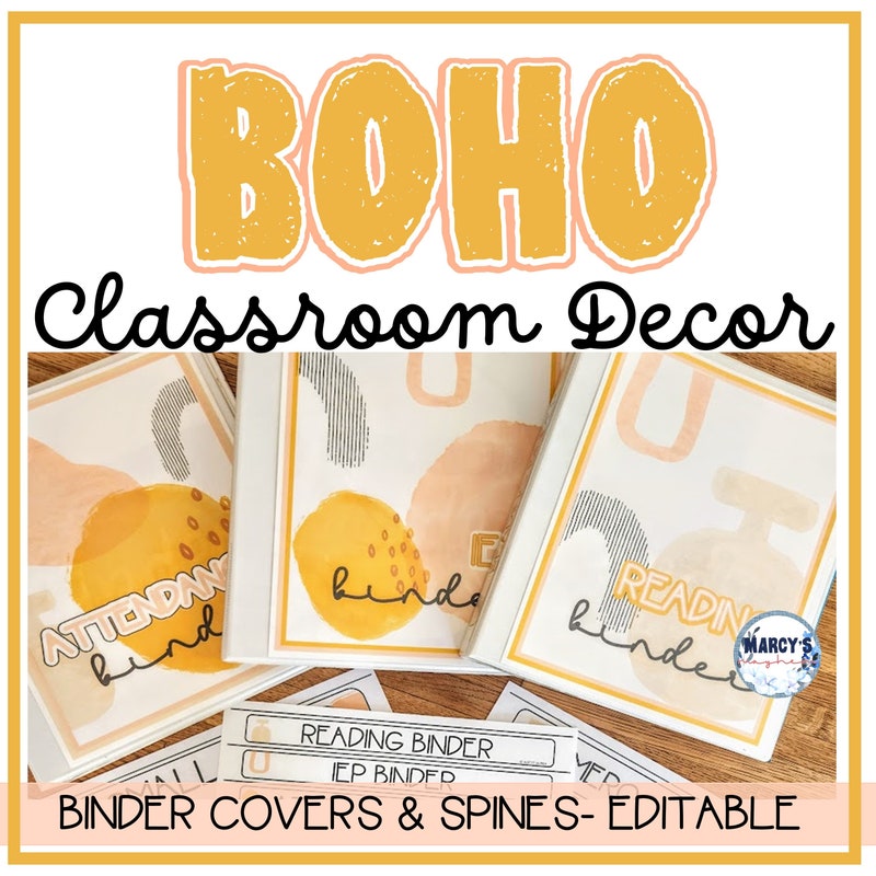 Middle School Binder Covers - Etsy