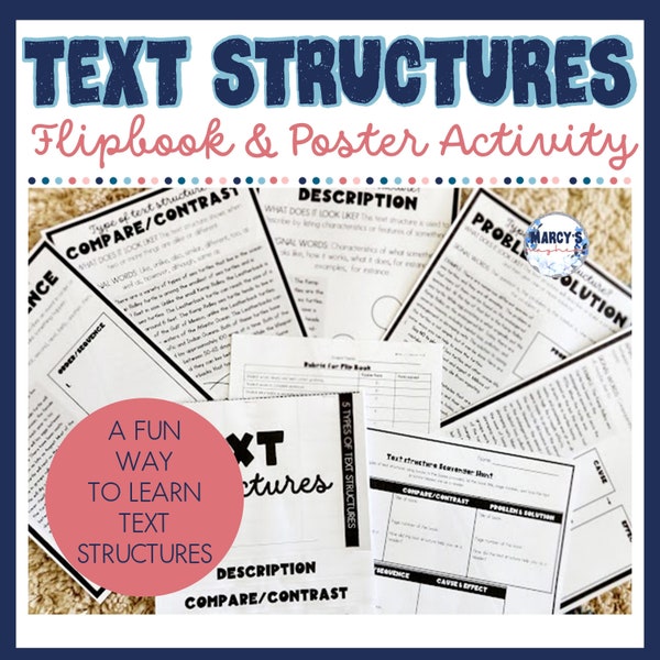 Text Structures Poster - Etsy
