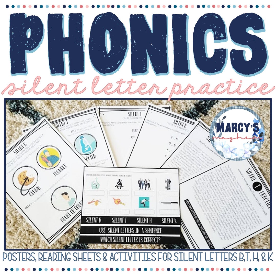 Phonics Silent Letters B T H K Worksheets, Posters and Extra Practice ...
