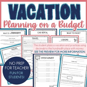 Plan a Trip Using a Budget Budget Planner Printable End of Year ...