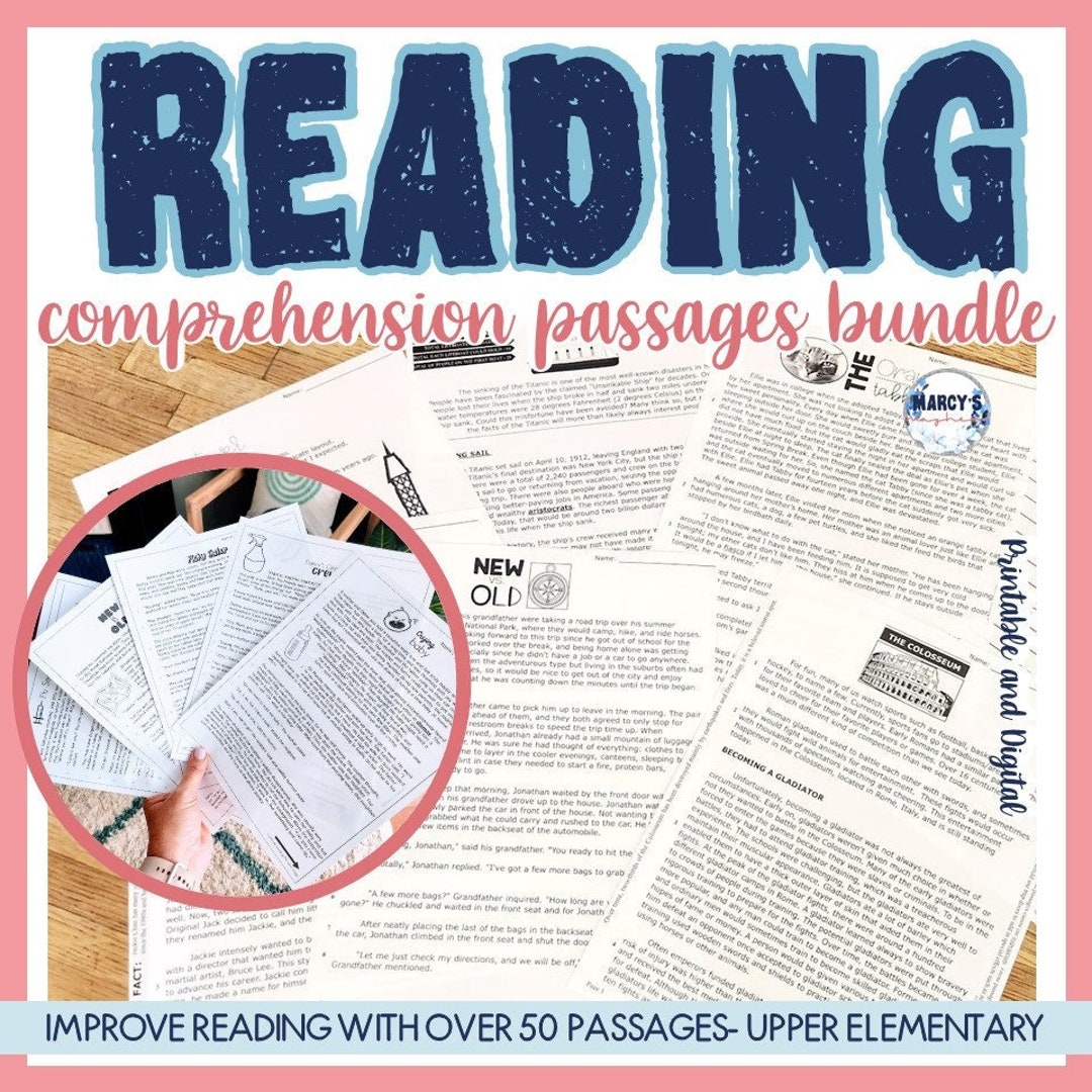 4th 5th Grade Reading Comprehension Passages and Questions Bundle ...
