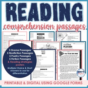 Reading Comprehension Passages Worksheet 4th 5th Grade, Reading ...