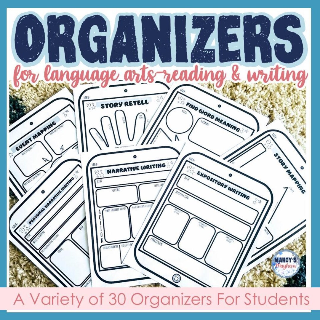 IPad Theme Graphic Organizers: Reading, Writing, ELA - Grades 3-5 - Etsy