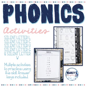 Phonics Silent Letters L C U G W Worksheets, Posters and Extra Practice ...