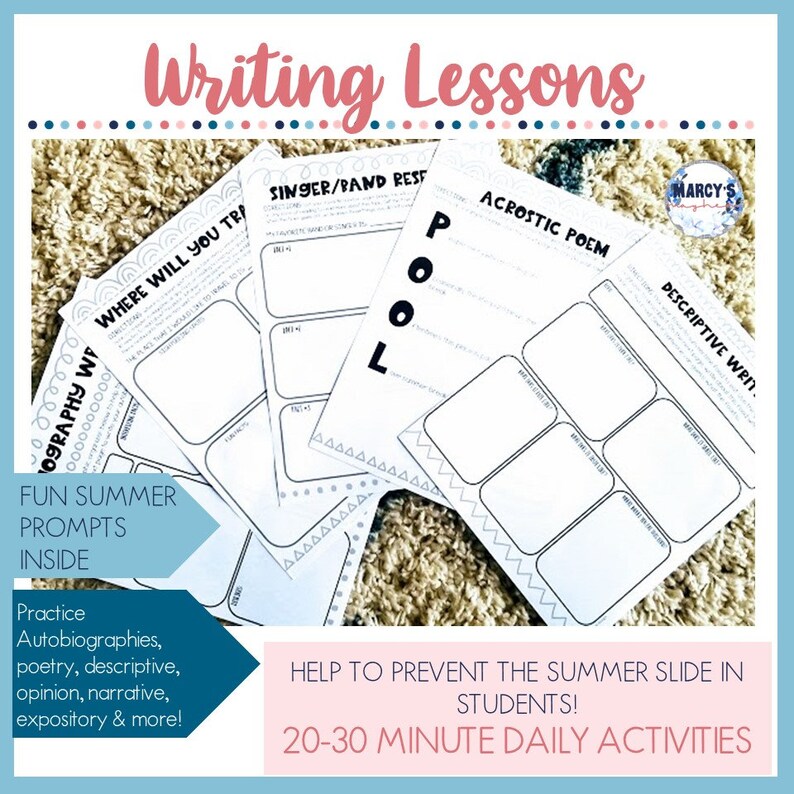 4th, 5th, 6th Grade Summer School Curriculum ELA Reading Morning Fun ...