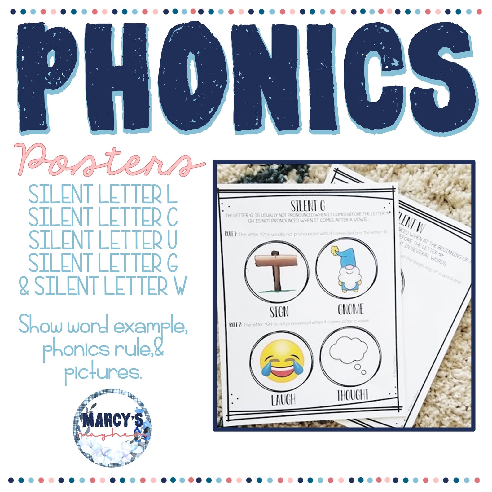 Phonics Silent Letters L C U G W Worksheets, Posters and Extra Practice ...