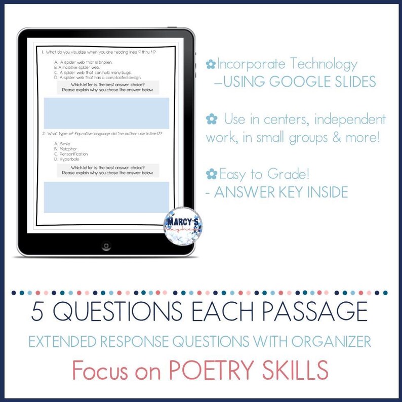 STAAR Poetry Reading Comprehension: 4th-5th Grade ELA Test Prep ...