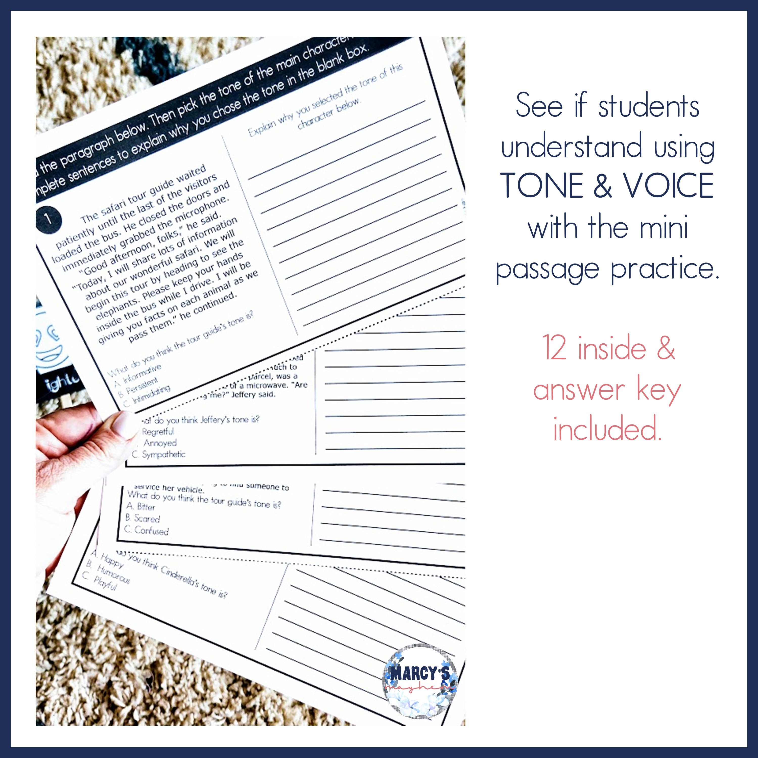 Understanding Tone and Voice Using Emojis, Mood Activity for 3rd Grade ...