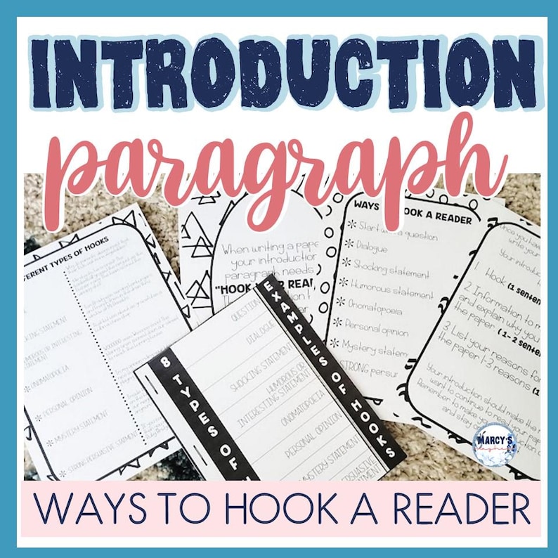How to Write a Good Introduction Paragraph 4th 5th Grade, Hook Your ...