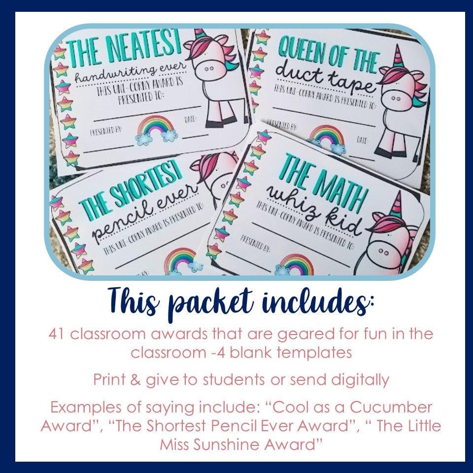 Funny End of the Year Awards Certificate of Completion Most Likely to ...