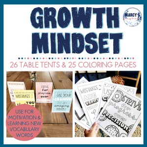 Growth Mindset Coloring Pages, Growth Mindset Posters, Growth Mindset ...
