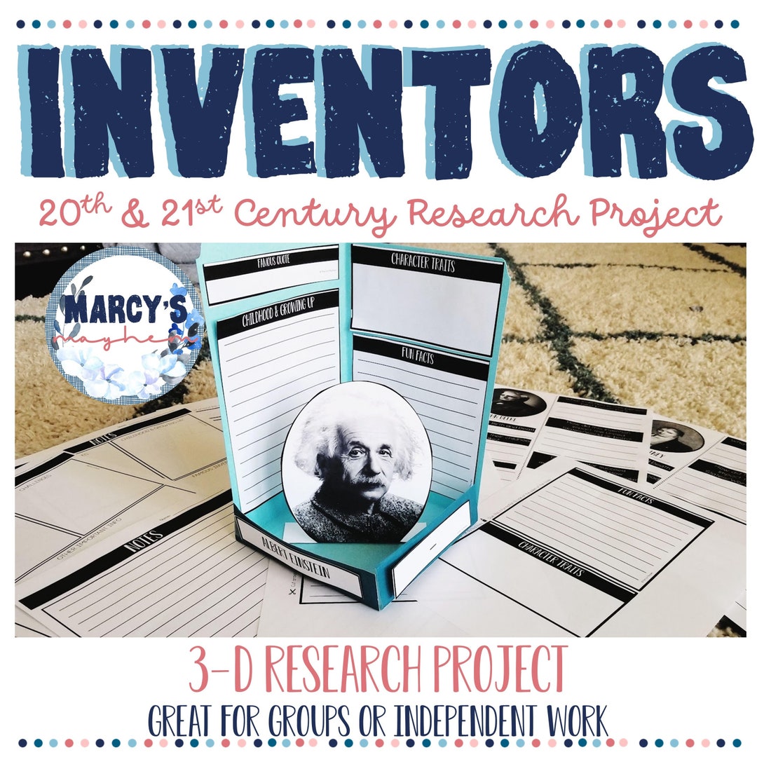 Famous People Research Project, File Folder Activity Social Studies 4th ...