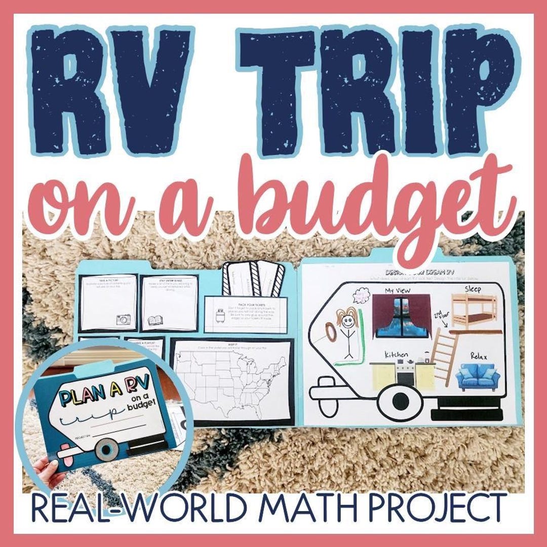 RV Trip Math Project: Real-world Budgeting Worksheets (grades 4-7) - Etsy