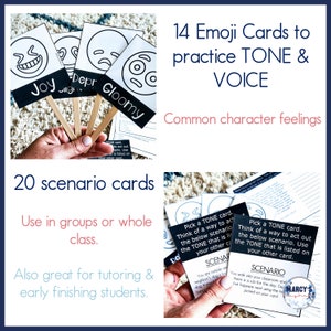 Understanding Tone and Voice Using Emojis, Mood Activity for 3rd Grade ...