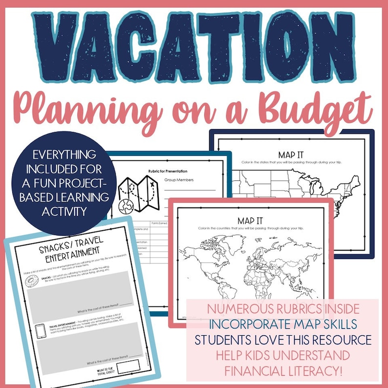 Plan a Trip Using a Budget Budget Planner Printable End of Year ...