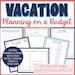 Plan a Trip Using a Budget Budget Planner Printable End of Year ...