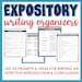 Expository Writing Graphic Organizers: Essay Prompts & Guides (PDF) - Etsy
