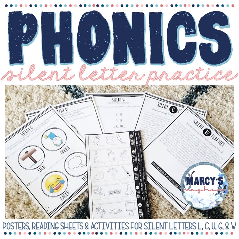 Phonics Silent Letters L C U G W Worksheets, Posters and Extra Practice ...