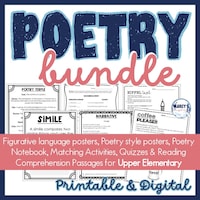 Poetry Tea Party Printable Bundle: Poems, Recipes, Decor (digital ...
