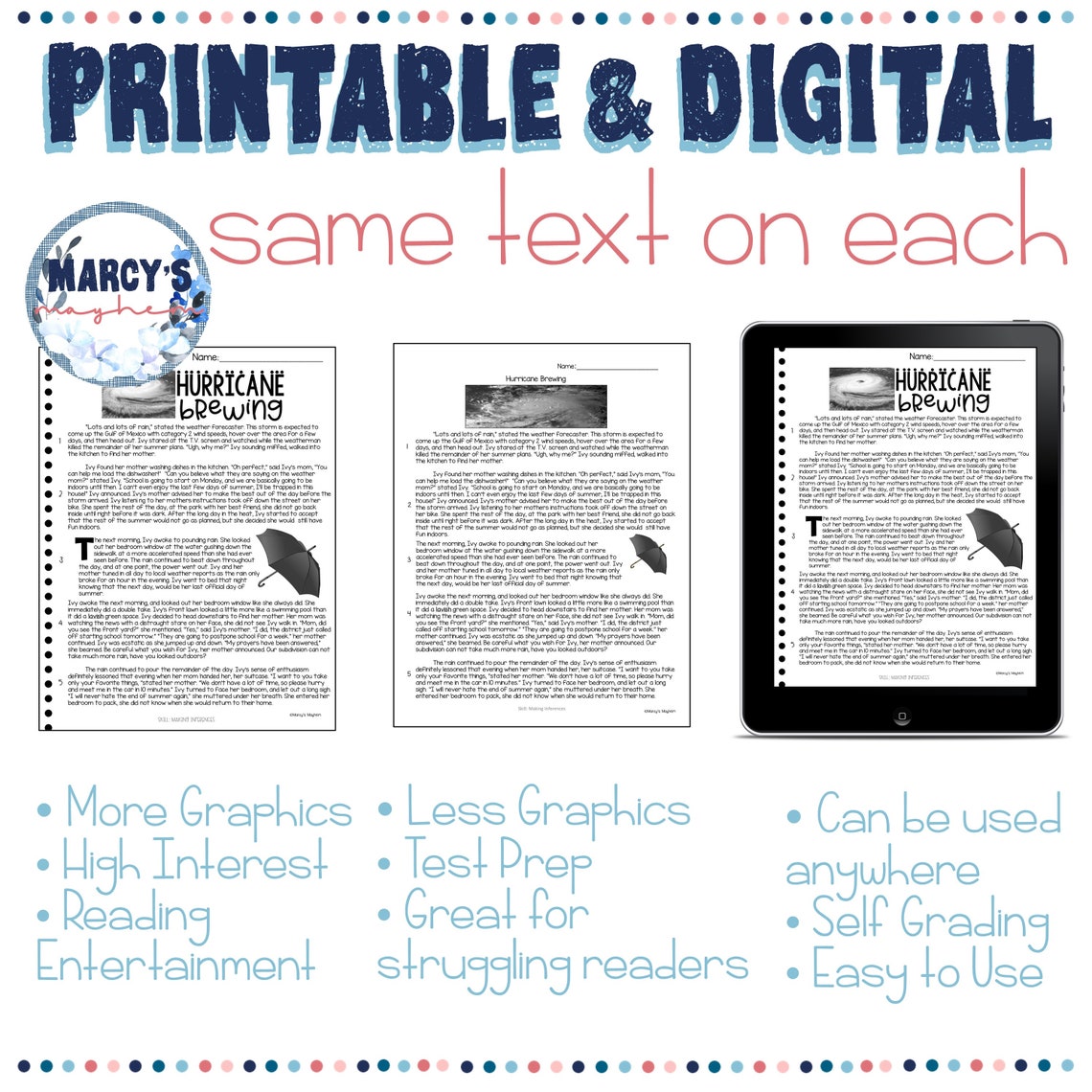 Making Inferences Worksheets 4th, 5th Grade Reading Comprehension ...