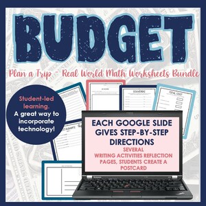 Plan a Trip Budgeting Worksheets Activity Project Money Financial ...