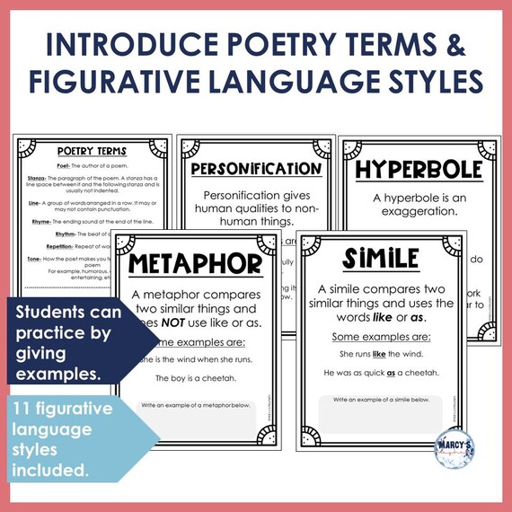 Elements Of Poetry Worksheet Fifth Grade Poems
