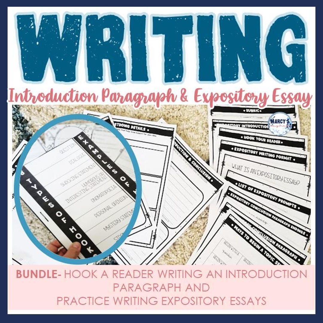 Expository Writing Bundle: Introduction Paragraph & Graphic Organizer ...