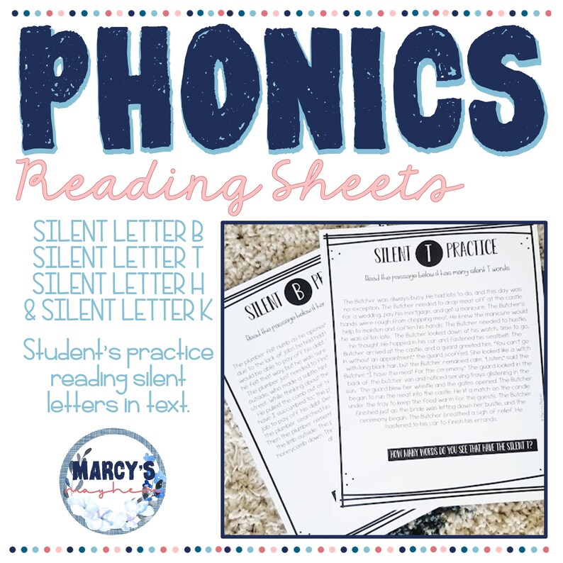 Phonics Silent Letters B T H K Worksheets, Posters and Extra Practice ...