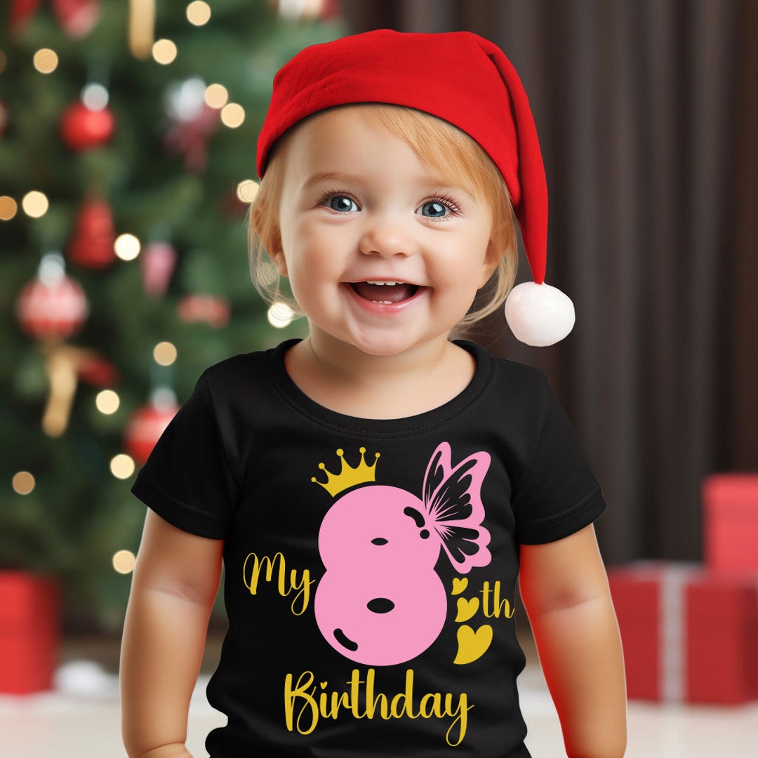 My 8th Birthday Svg,birthday Svg, Butterfly Svg, Png, It's My Birthday ...