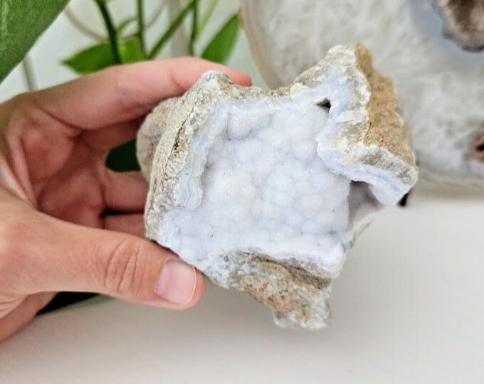 Raw Blue Lace Agate Crystal / Natural Blue Lace Agate - Etsy