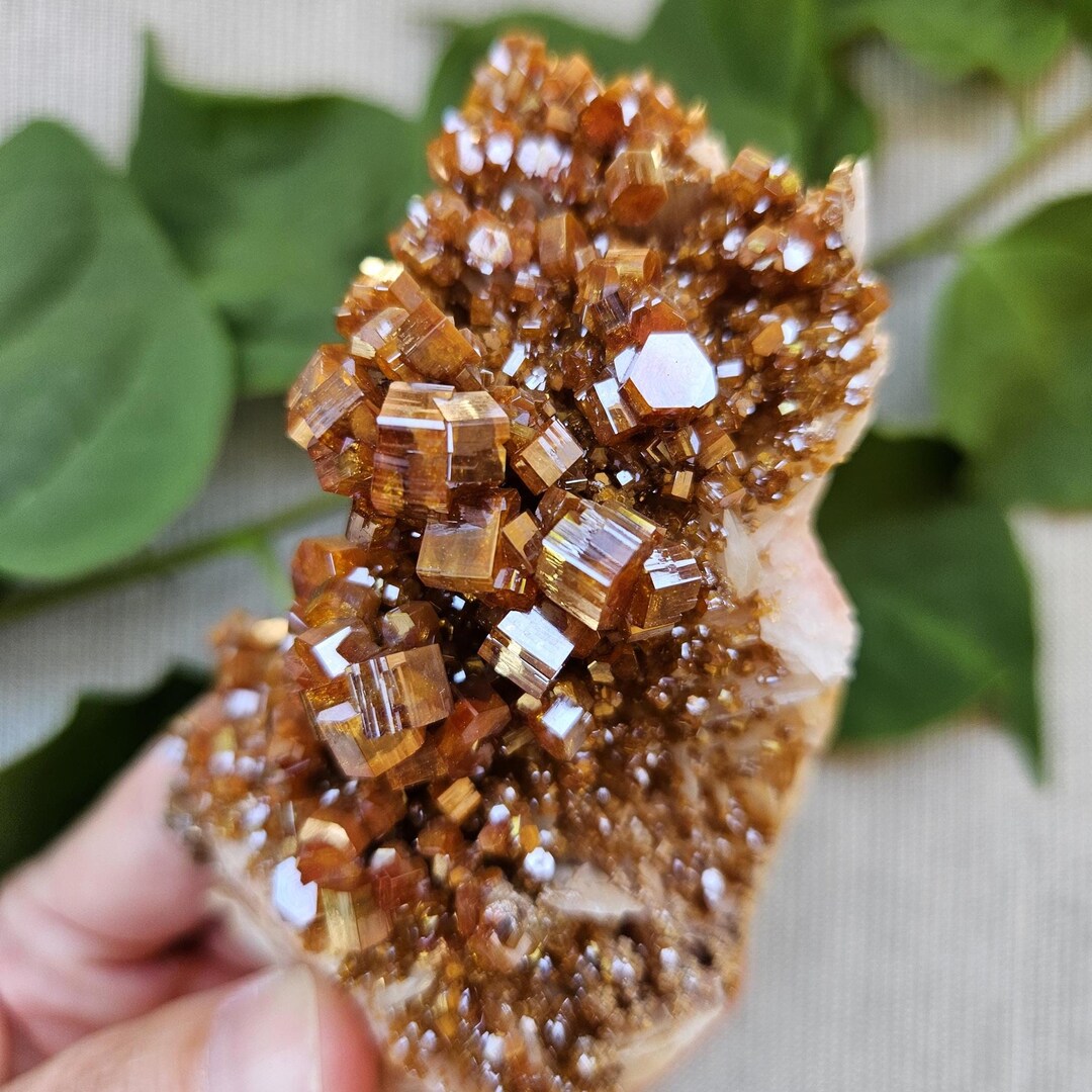 STUNNING Vanadinite Specimen / Natural Vanadinite Cluster / Raw Vanadinite Crystal / Quality ...