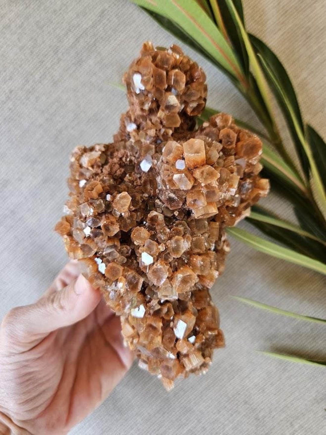 Large Aragonite Cluster / Natural Aragonite Crystal / Red Aragonite ...