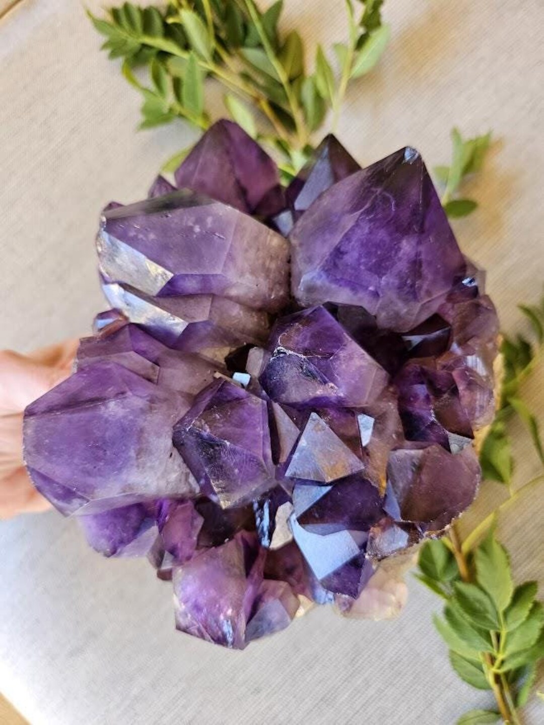 Large Congo Amethyst Cluster / Purple Amethyst Crystal From Congo / Raw ...