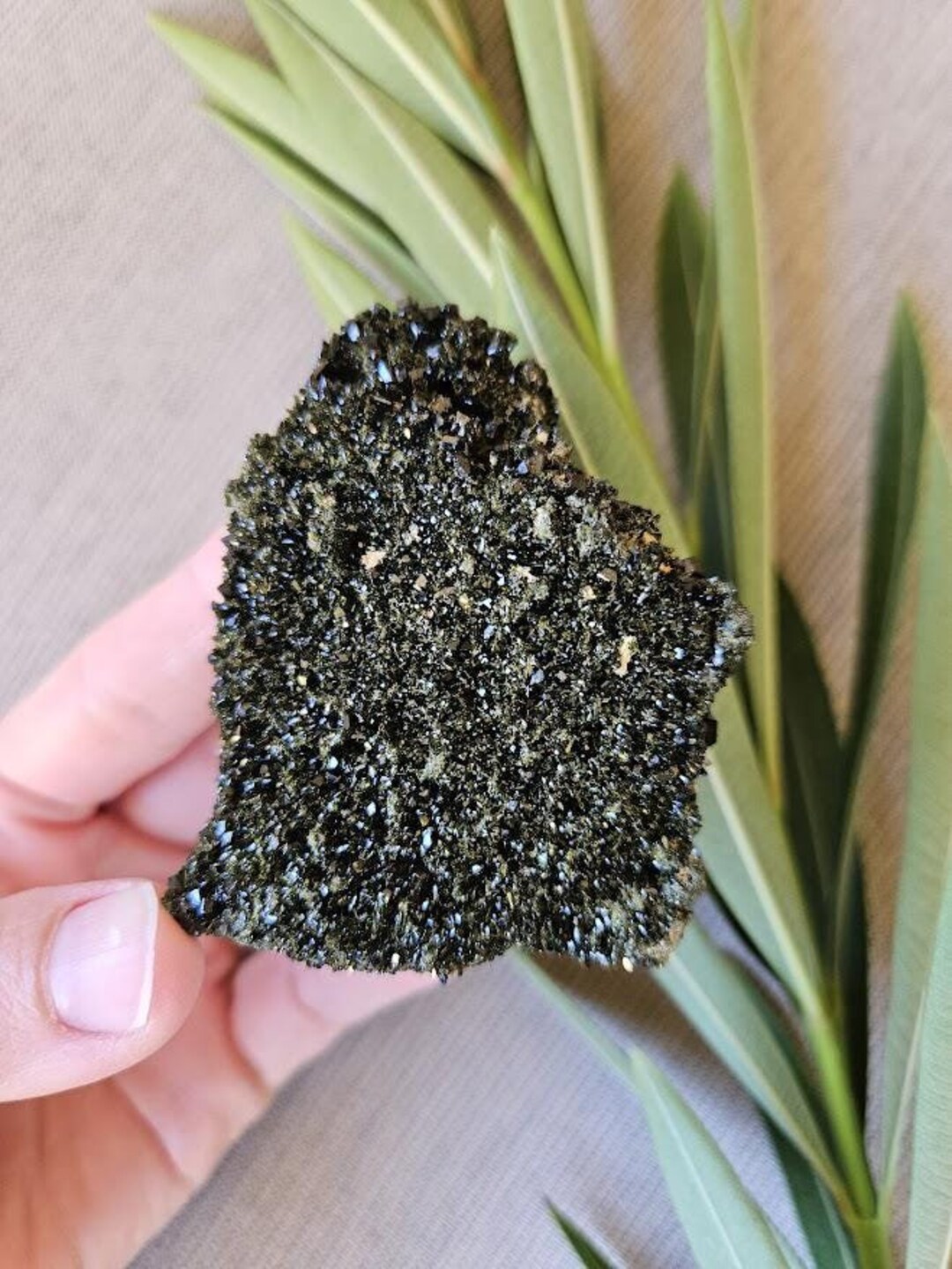 Rare Find! Stunning Forest Quartz Crystal / Raw Epidote and Clear ...