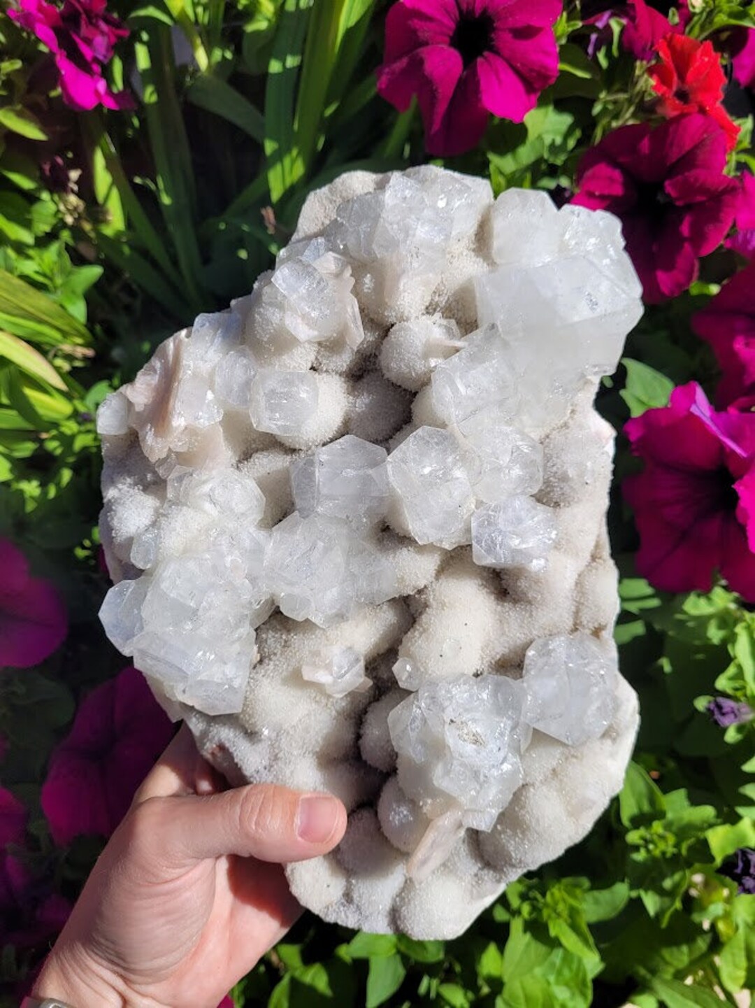 Stunning Apophyllite Cluster / Large Apophyllite Crystal With Stilbite ...