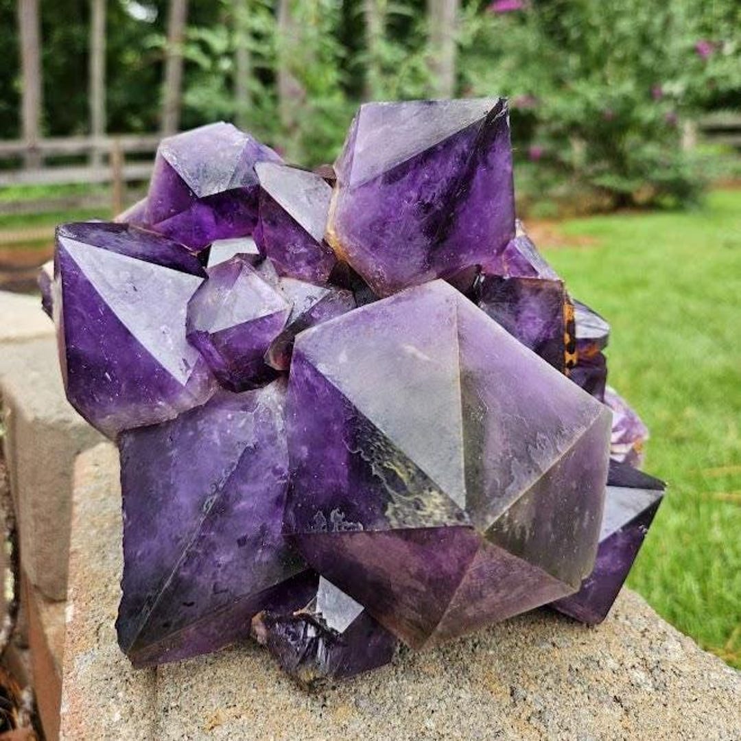 Wow! XL Congo Amethyst Cluster / Purple Amethyst Crystal From Congo ...