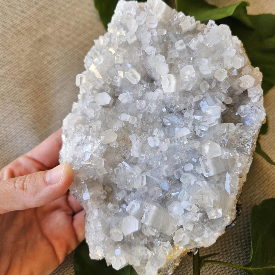 Rare! Quality Aragonite Cluster / Natural Aragonite Crystal / White Aragonite Cluster / Raw ...