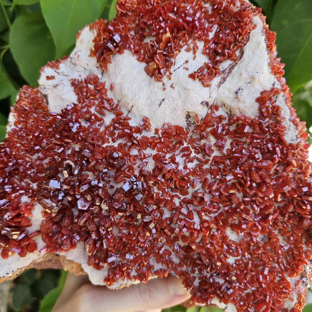 Large Vanadinite Specimen / Natural Vanadinite Cluster / Red Vanadinite ...