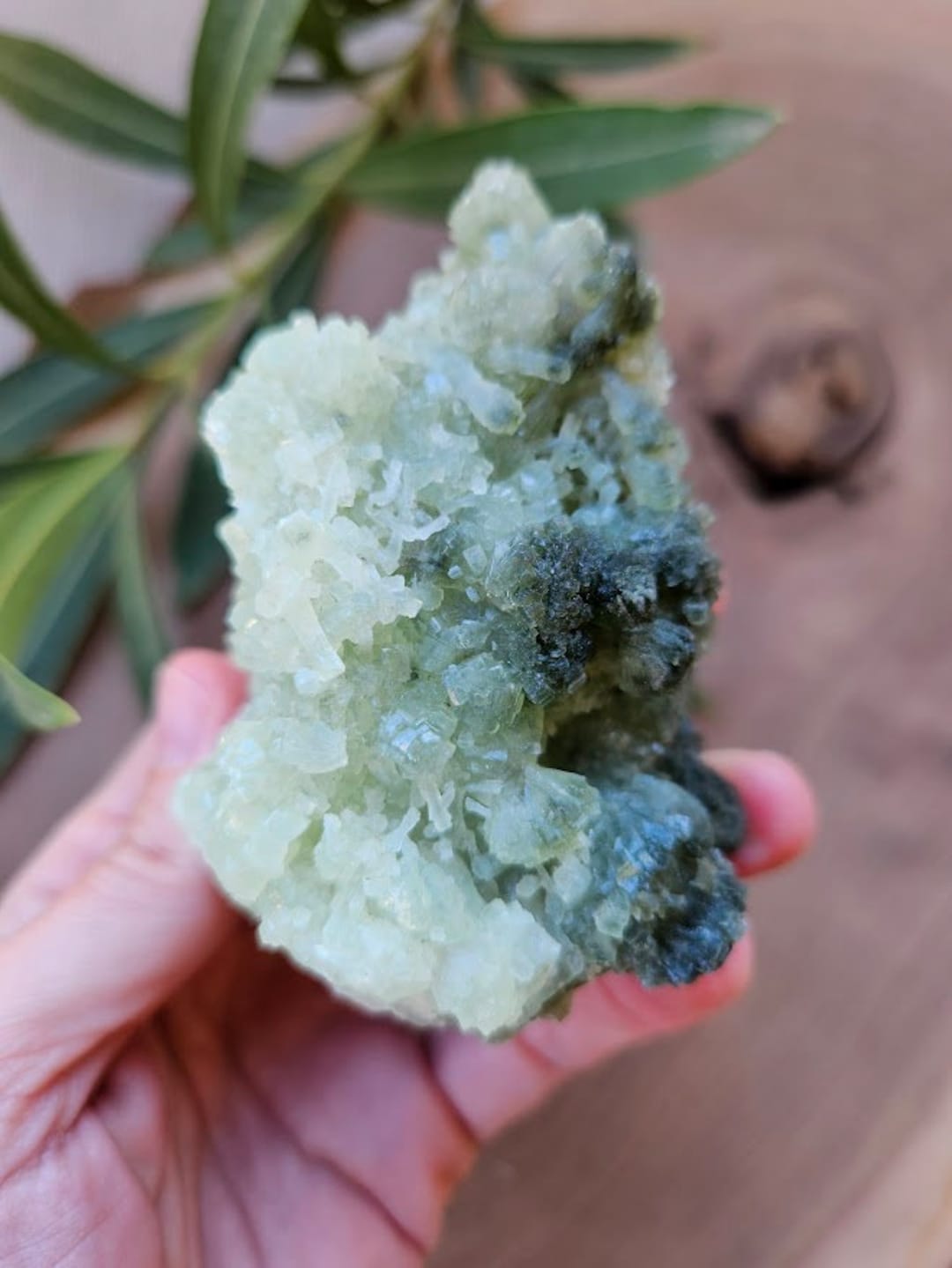 Wow Quality Prehnite Specimen / Natural Prehnite Cluster / Raw Prehnite ...